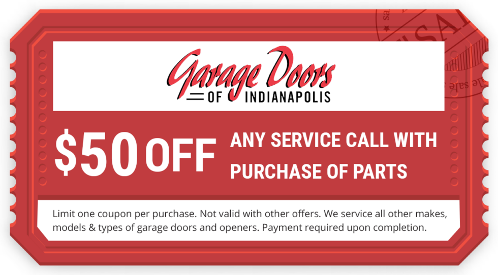 Coupons for Garage Door Services in Indianapolis