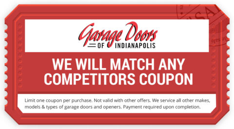 Coupons for Garage Door Services in Indianapolis